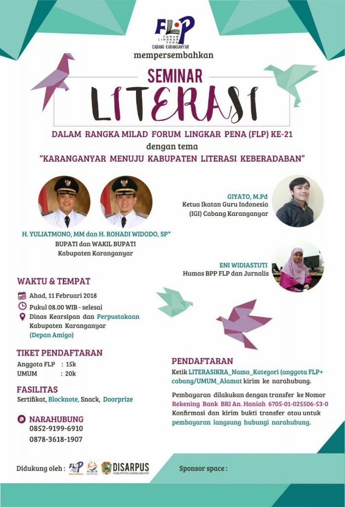 Seminar Literasi "Karanganyar Menuju Kabupaten Literasi Berkeadaban ...