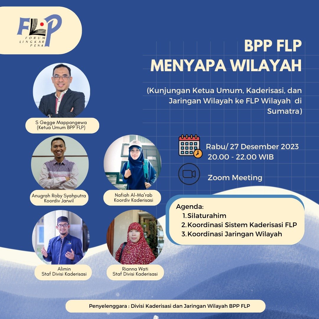 Catatan Kaderisasi BPP FLP - Forum Lingkar Pena